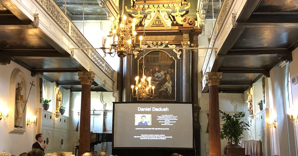 Daniel Dadush receives prestigious Van Dantzig Prize