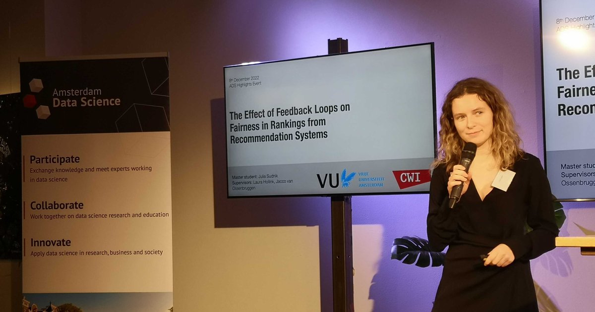 Award for thesis on biased book recommendation systems